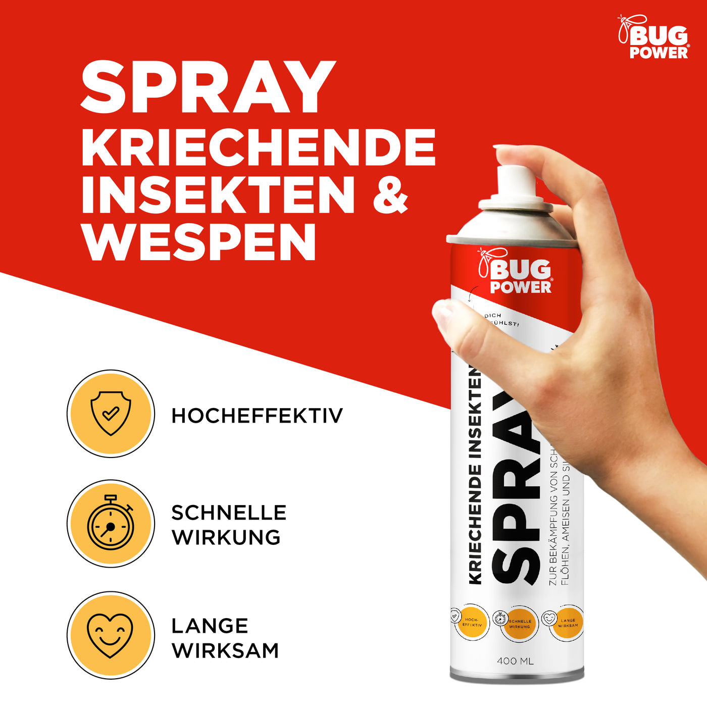 BugPower Spray gegen kriechende Insekten - insektenfrei mit BugPower ...